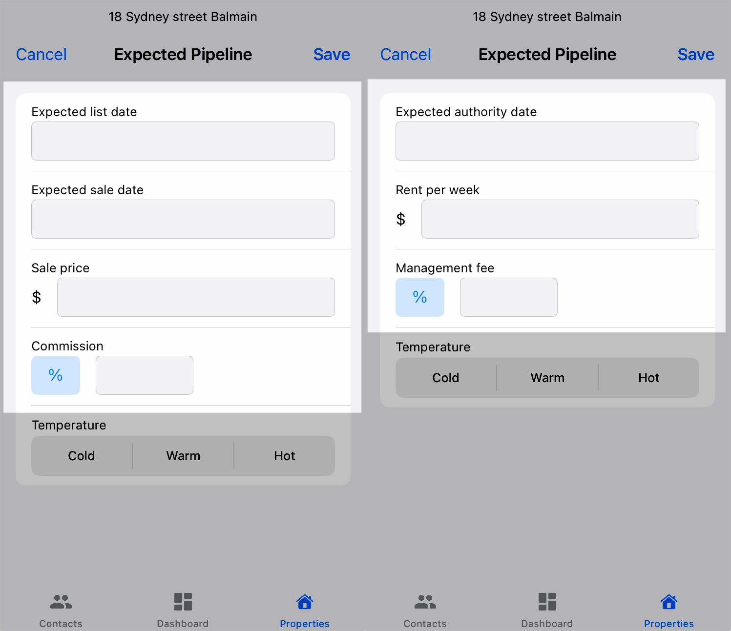 Add a pipeline to a property – VaultRE