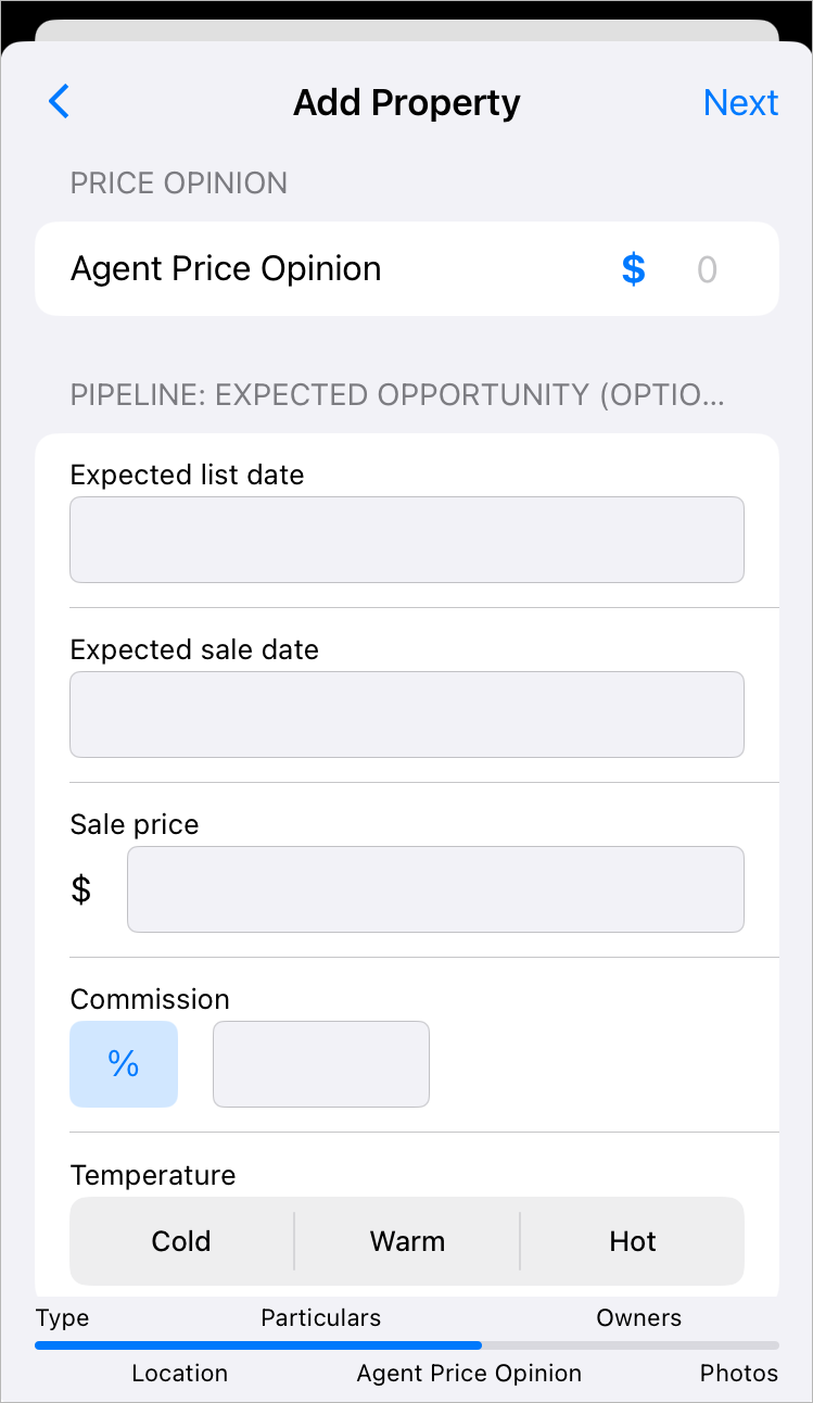Add a pipeline to a property – VaultRE