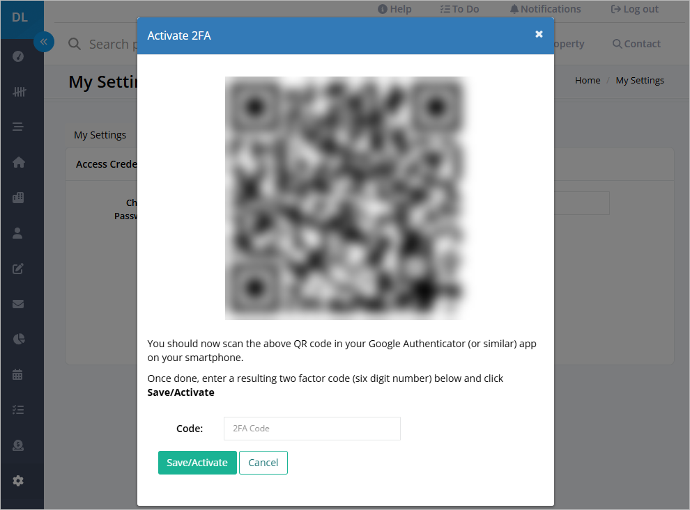 Set up Two-Factor Authentication (2FA) – VaultRE