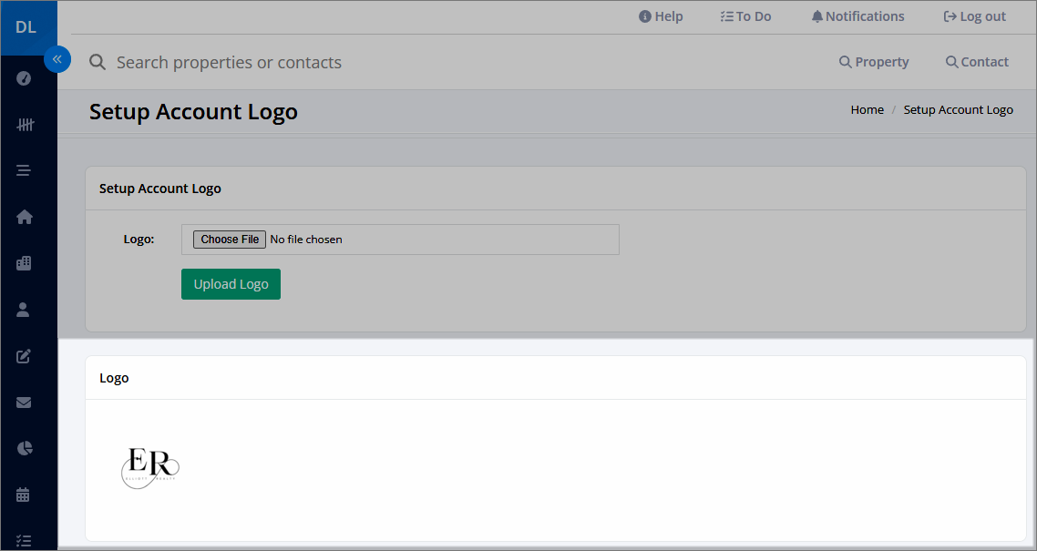 Add your account logo – VaultRE