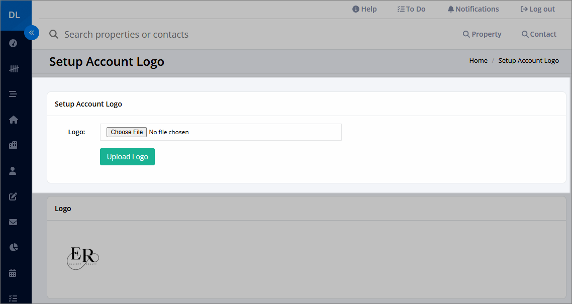 Add your account logo – VaultRE
