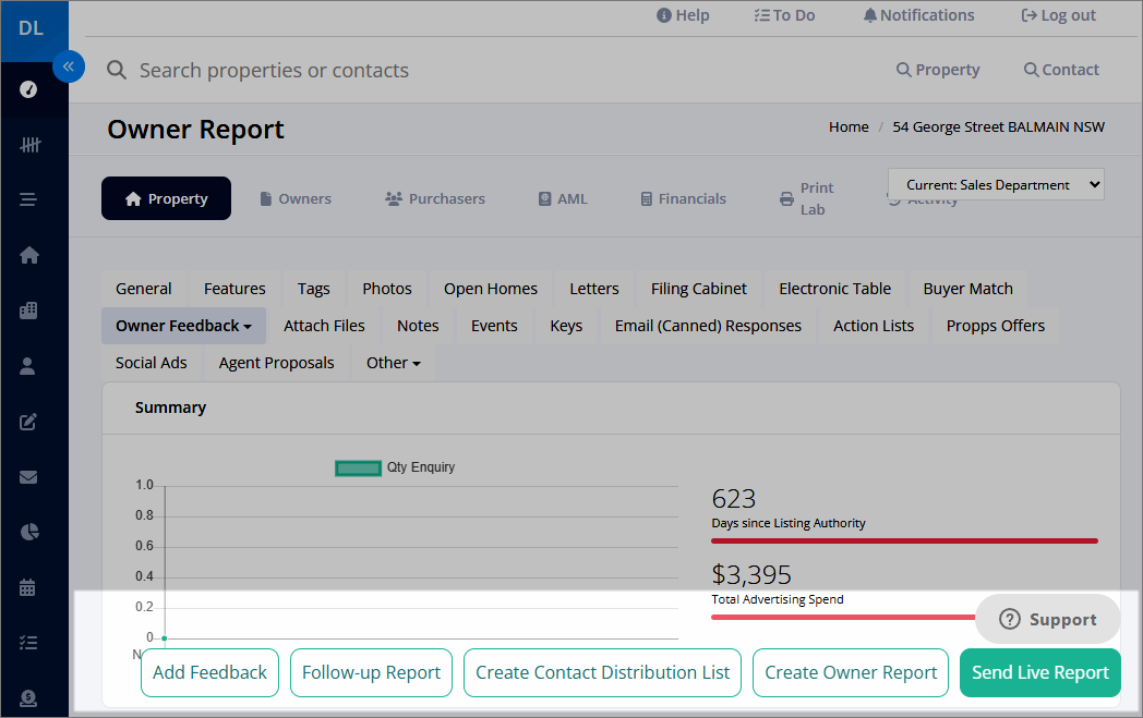 Follow-up report overview – VaultRE