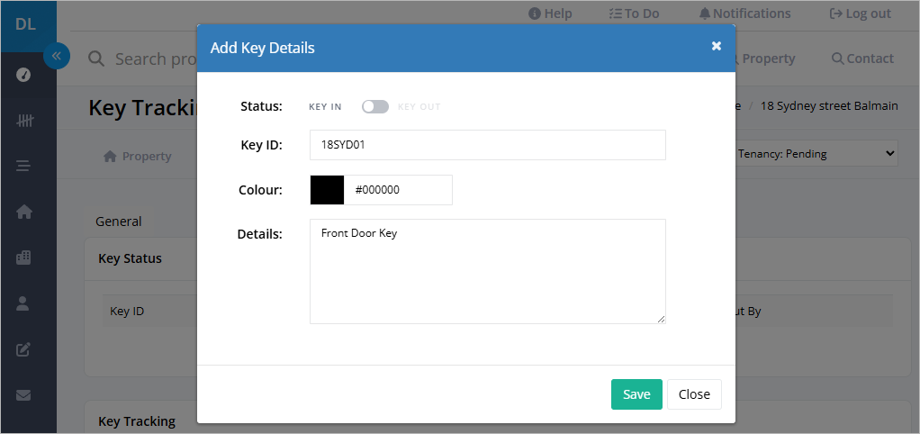 Manage property keys – VaultRE