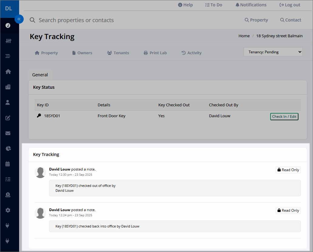 Manage property keys – VaultRE