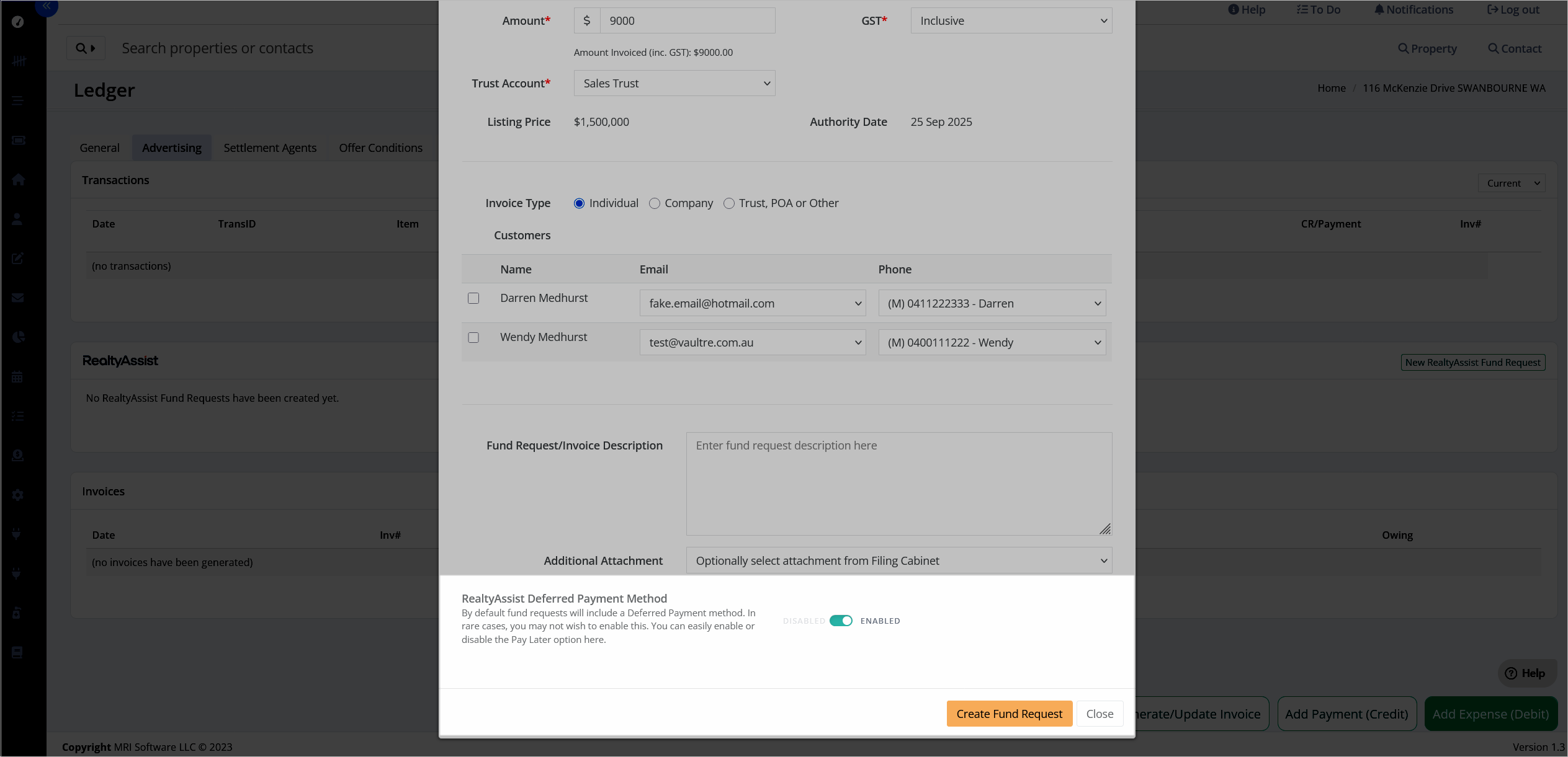 Use RealtyAssist to process vendor payments – VaultRE