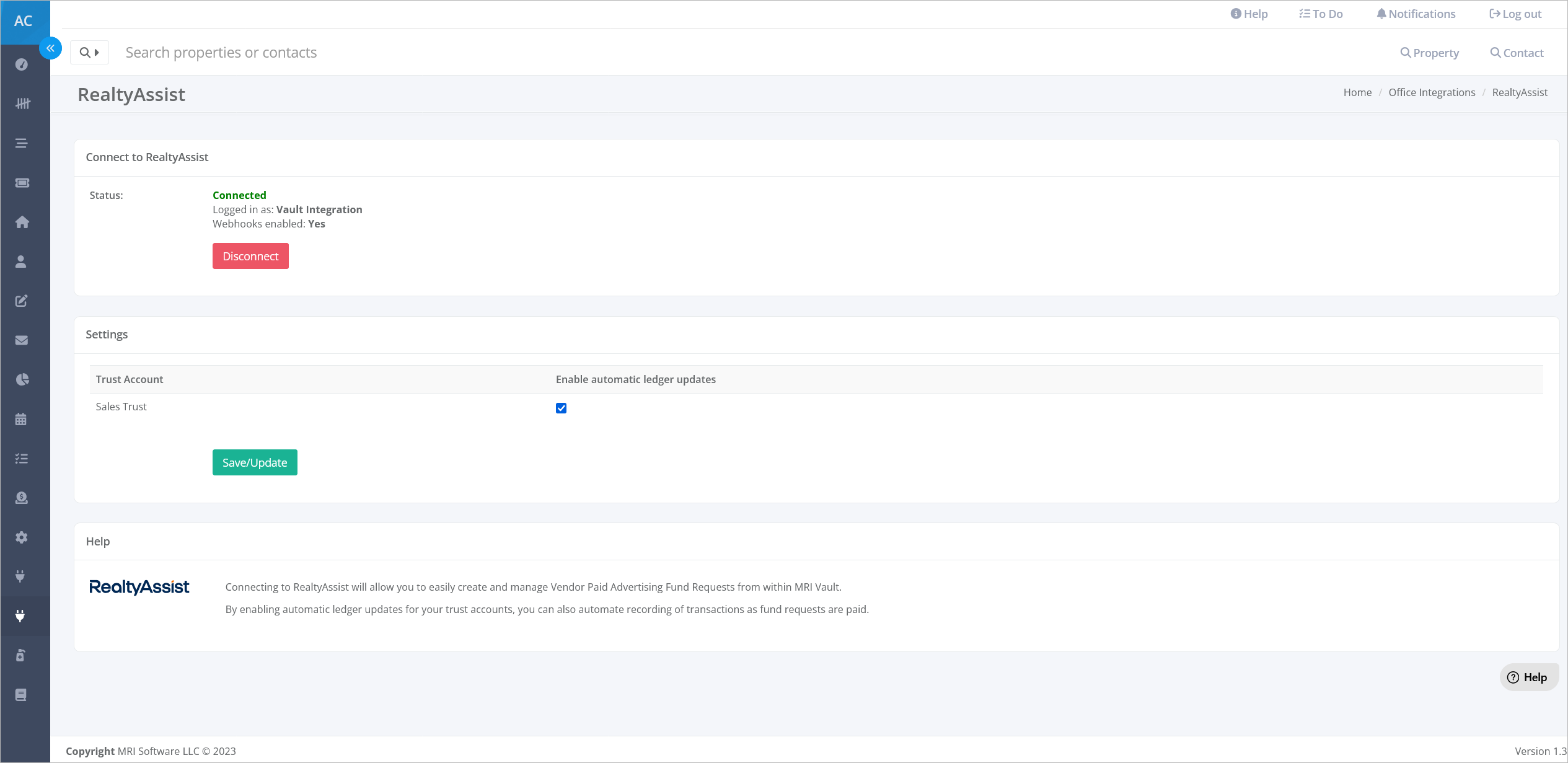 Integrate with RealtyAssist – VaultRE