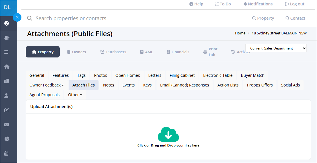 Manage property files and attach documents – VaultRE