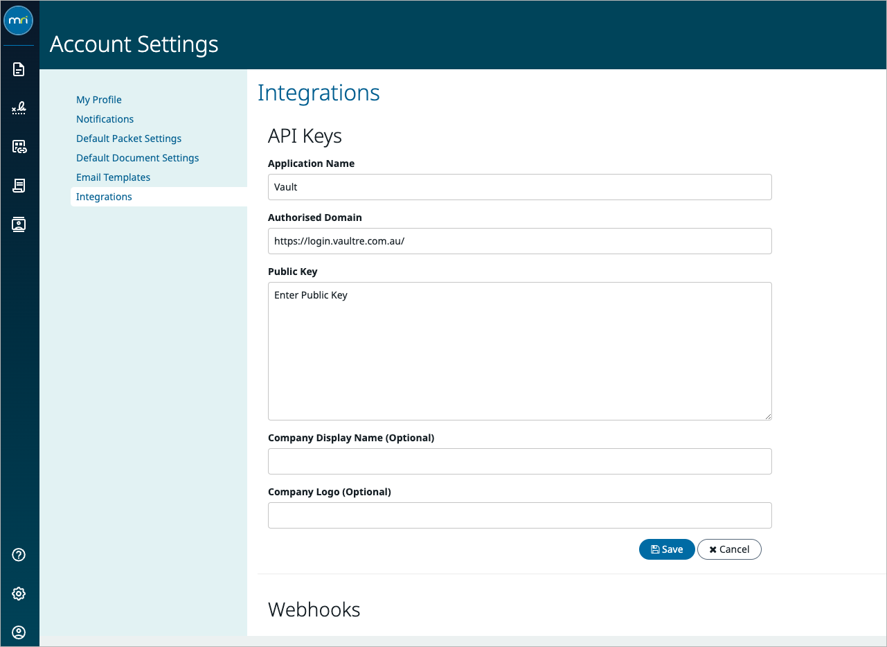 Understand the Secure Sign integration – VaultRE