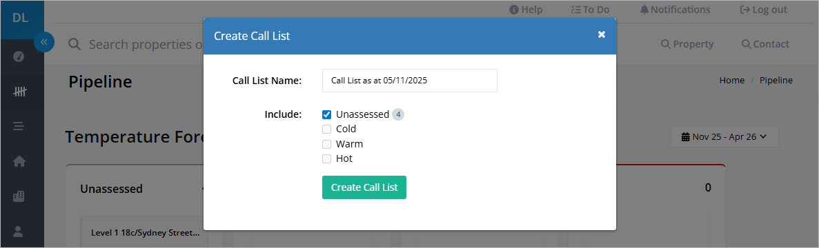 Use call lists to connect with prospects – VaultRE