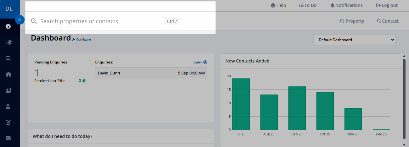 Use the search tool – VaultRE