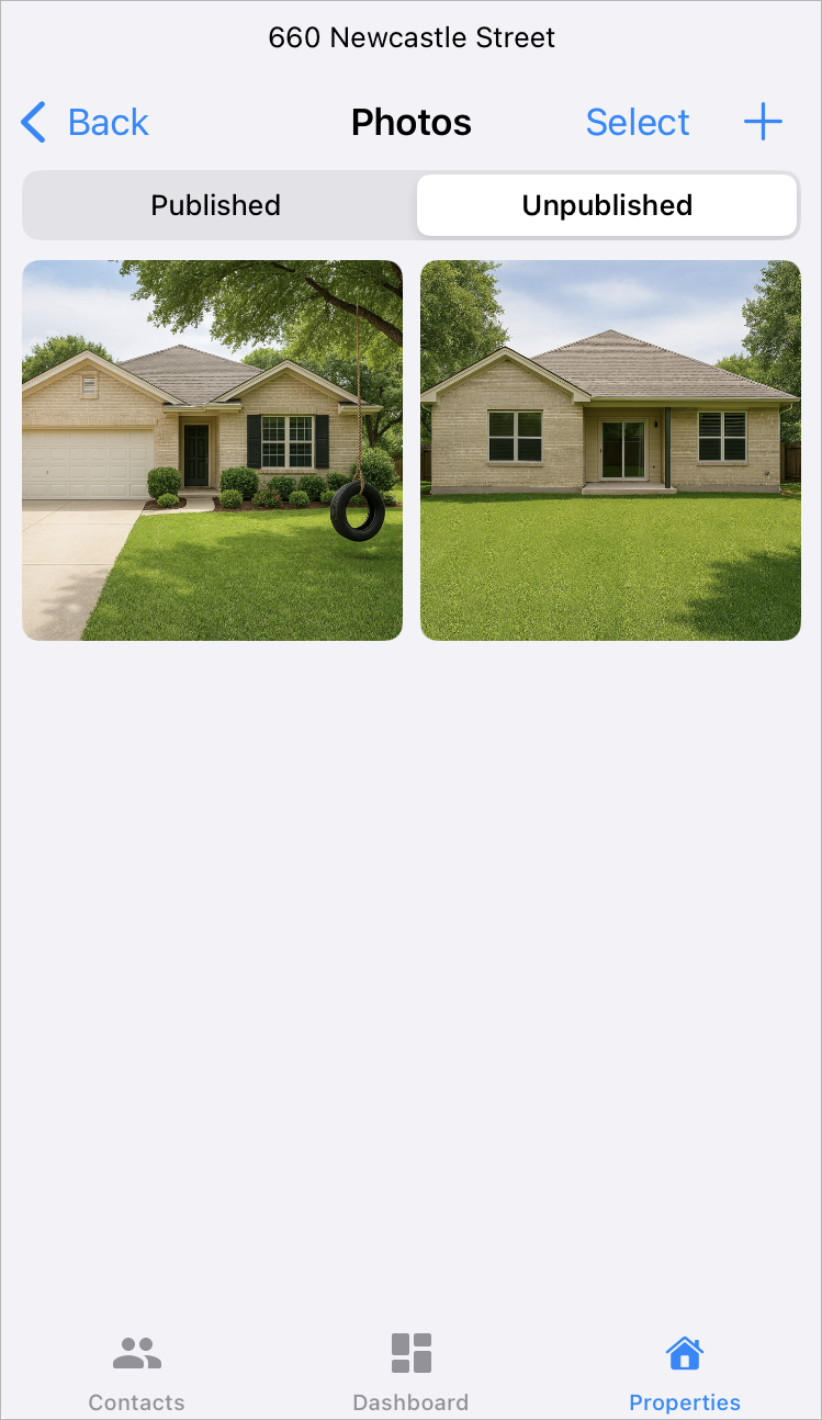 Add photos to a property in the MRI Vault iOS app – VaultRE
