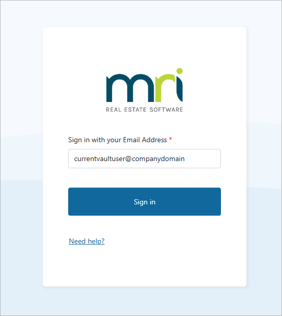 Use Agora login for current MRI Vault users – VaultRE