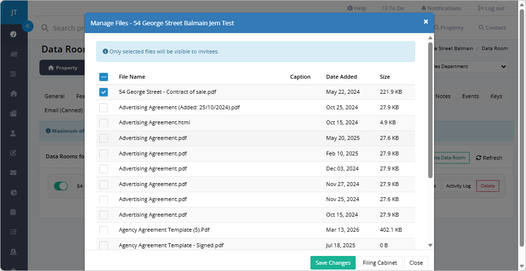 Manage data rooms for secure property information sharing – VaultRE