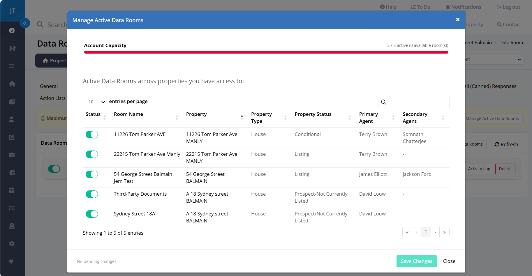 Manage data rooms for secure property information sharing – VaultRE