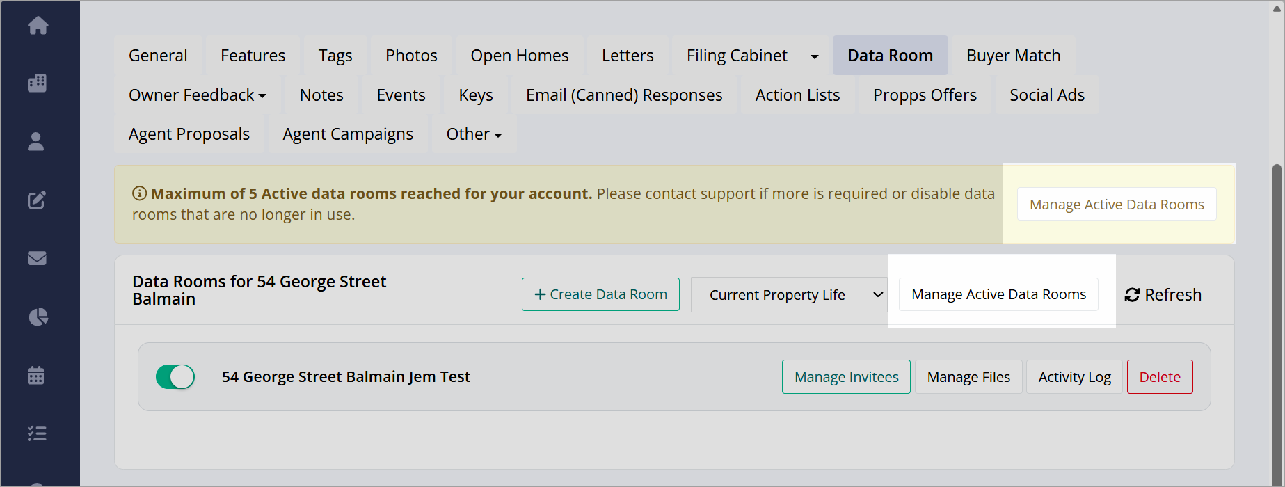Manage data rooms for secure property information sharing – VaultRE