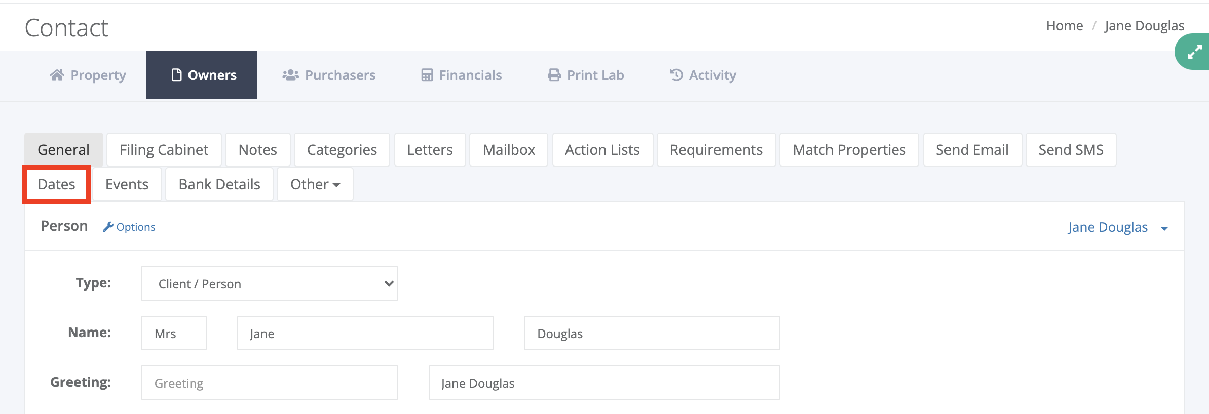 Setup Date Fields – VaultRE